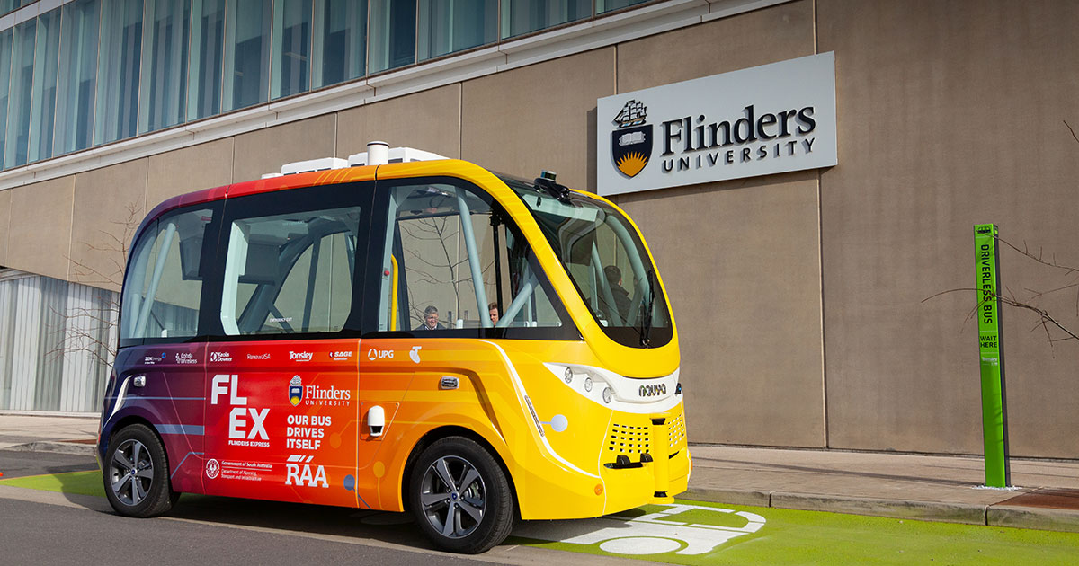 FLEX Bus - Driverless shuttle - Flinders University